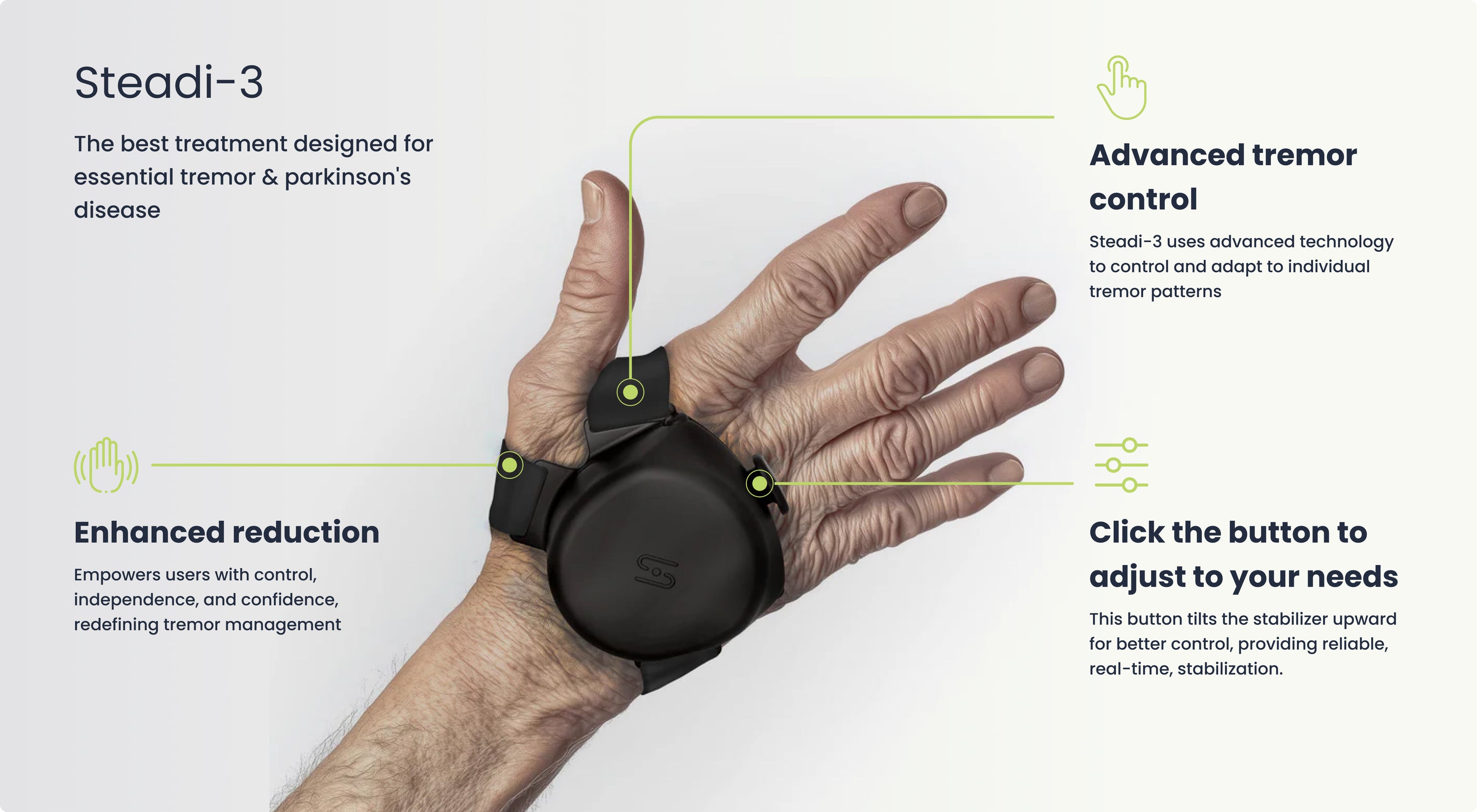 Steadi-3 Anti-Tremor Glove | Tremor Gloves | Steadiwear